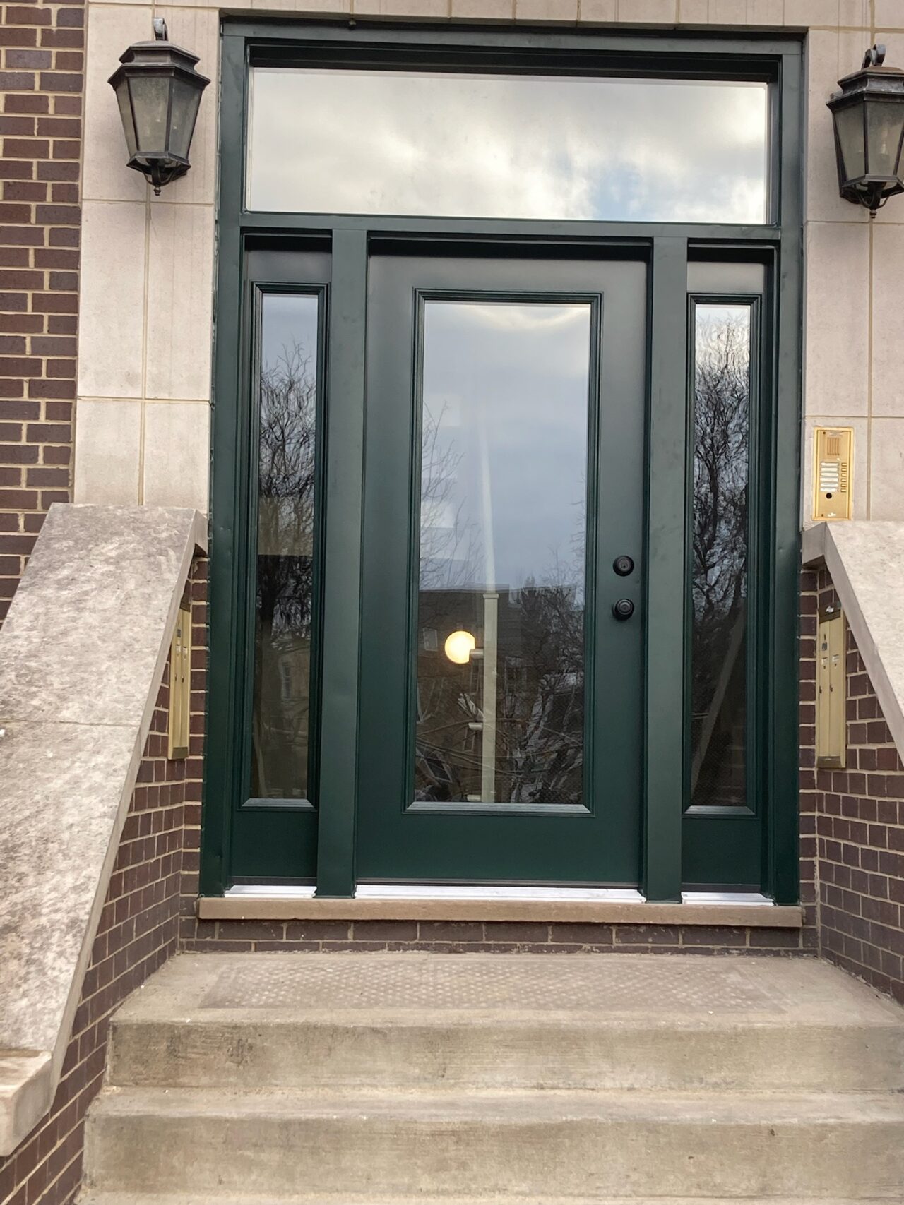 Full-Glass Entry Door Transom and Sidelites